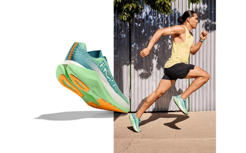 Hoka One One MACH X, muške patike za trčanje, zelena | Intersport